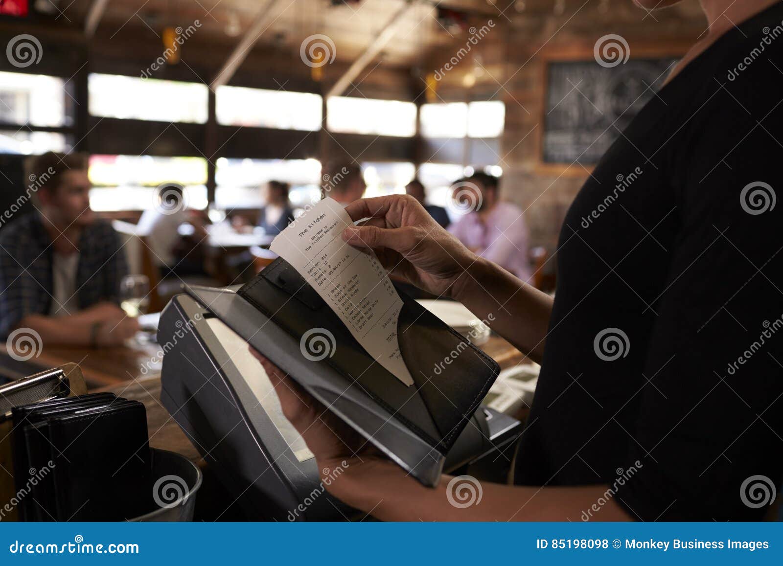 Preparing the Bill at a Restaurant To Be Taken To a Table Stock Photo ...
