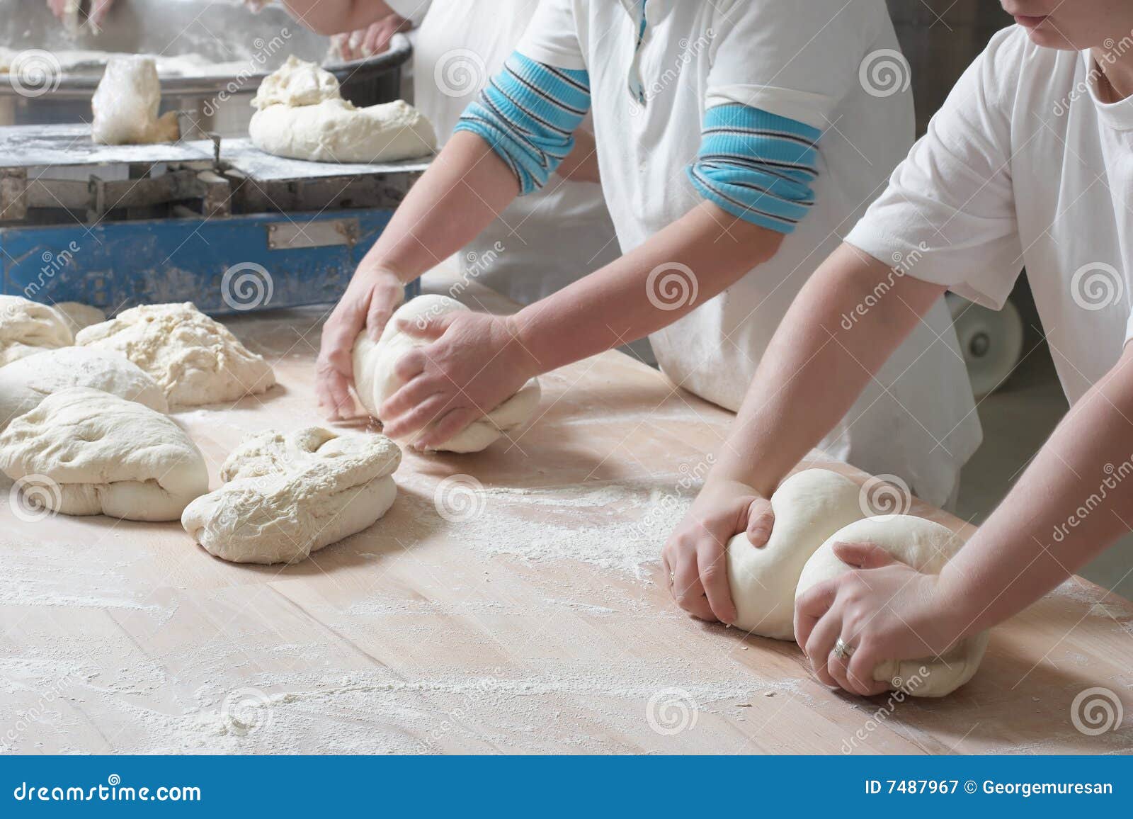 Preparing bread stock image. Image of housework, health - 7487967