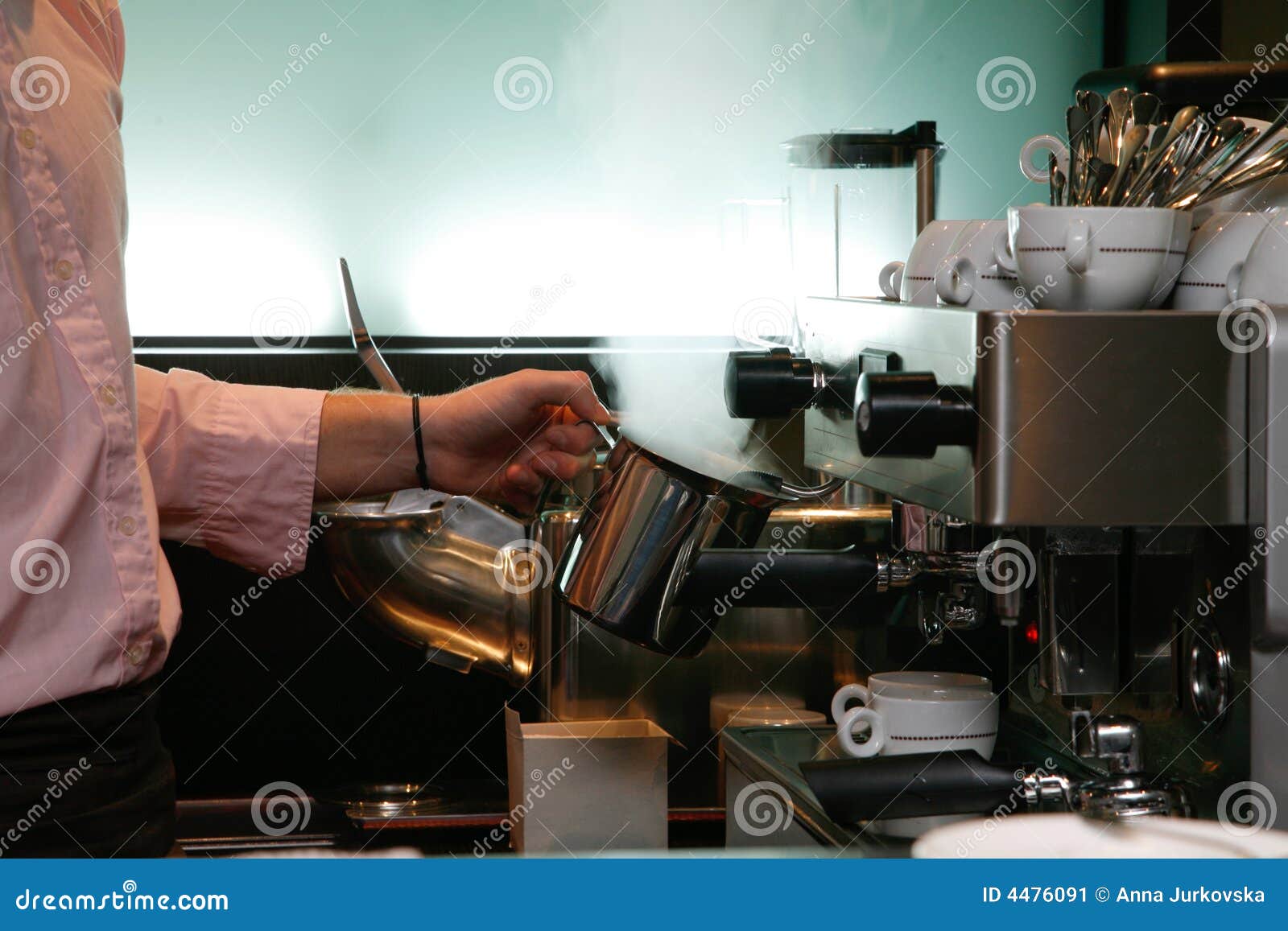 Preparing coffee stock image. Image of fluids, drink, brew - 4476091