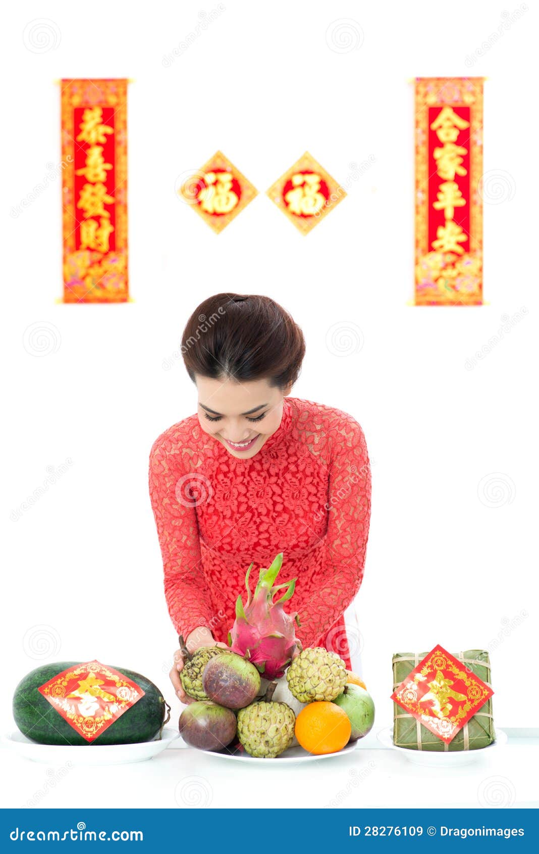 Preparing dishes for Tet stock image. Image of celebrating - 28276109