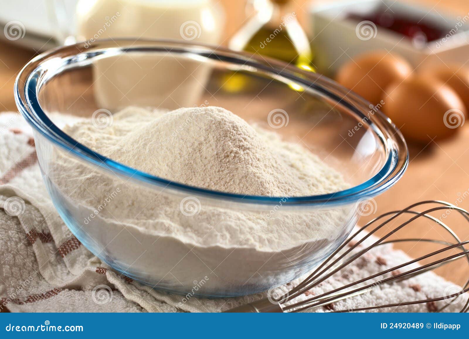 Preparing Dough for Crepes stock image. Image of wheat - 24920489