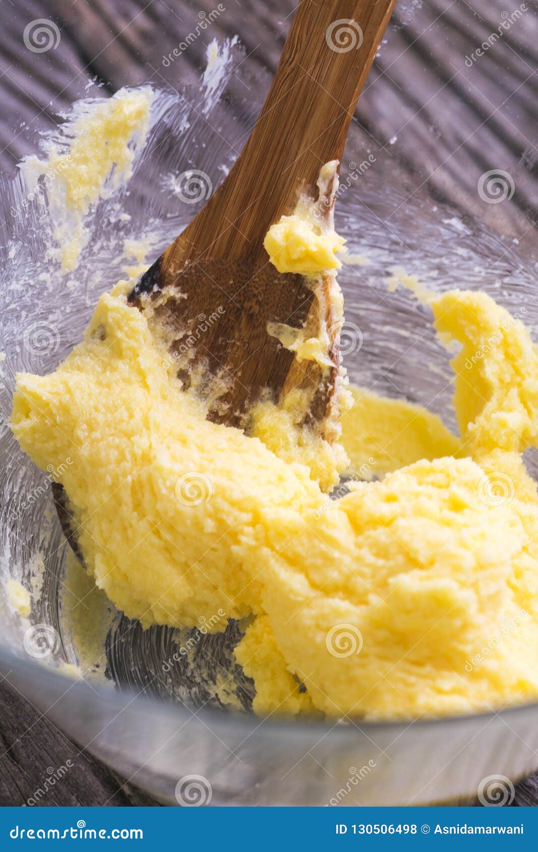 Preparing Dough, Mixing Ingredients. Stock Photo - Image of bakery ...