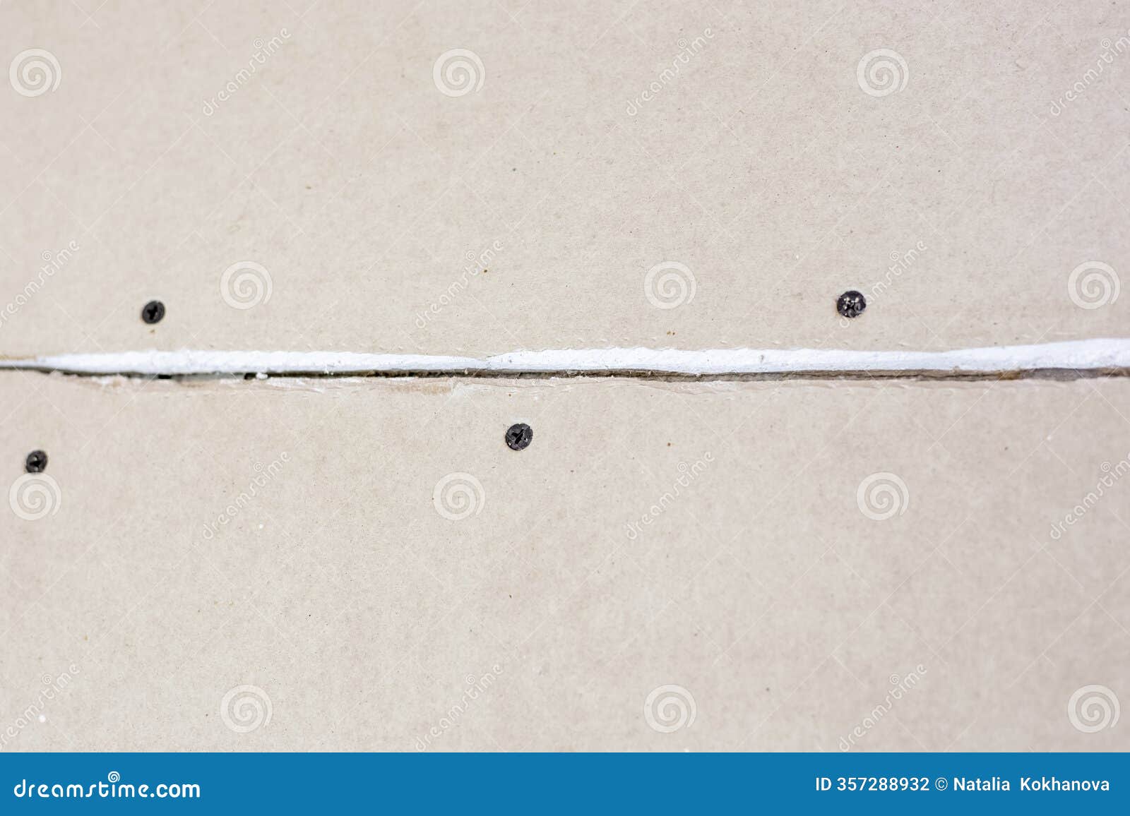 Preparing Drywall for Putty and Plaster. the Embroidered Edge of the ...