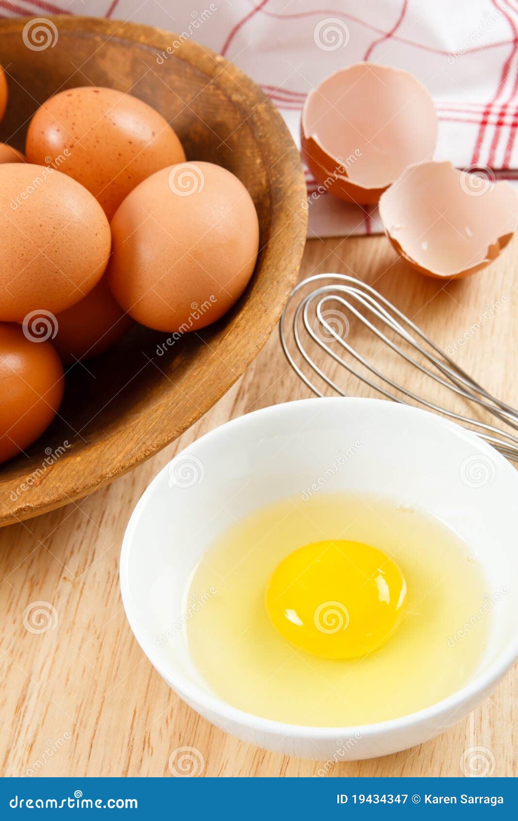 Preparing Eggs stock image. Image of diet, bowl, yellow - 19434347