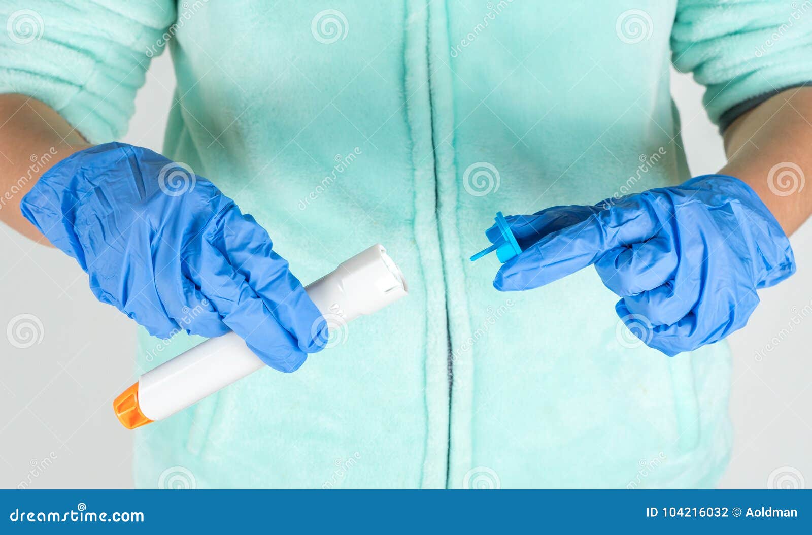 Preparing Epinephrine Injector To Use Stock Photo - Image of adrenaline ...