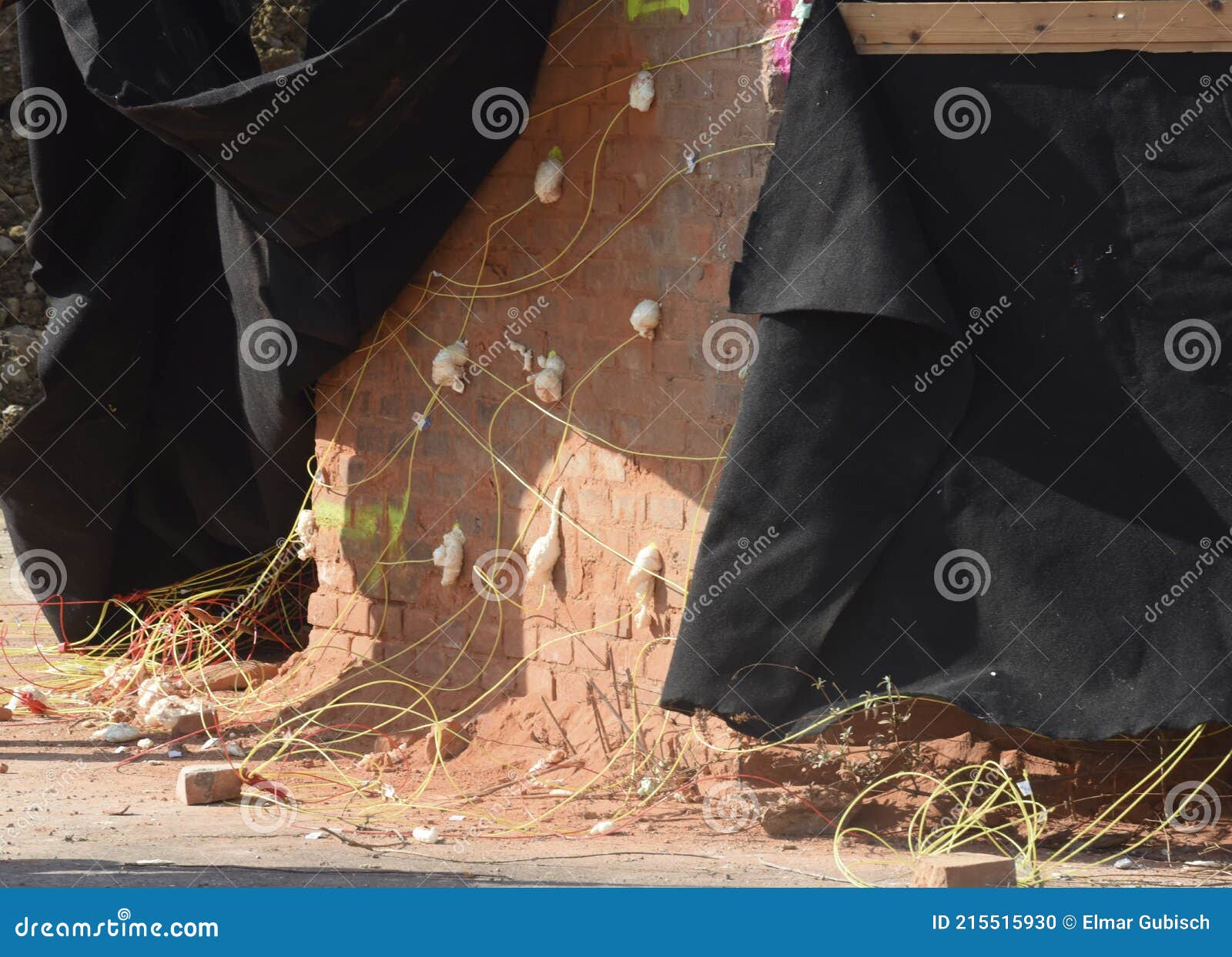 Preparing the Explosives before Blasting Stock Photo - Image of ...