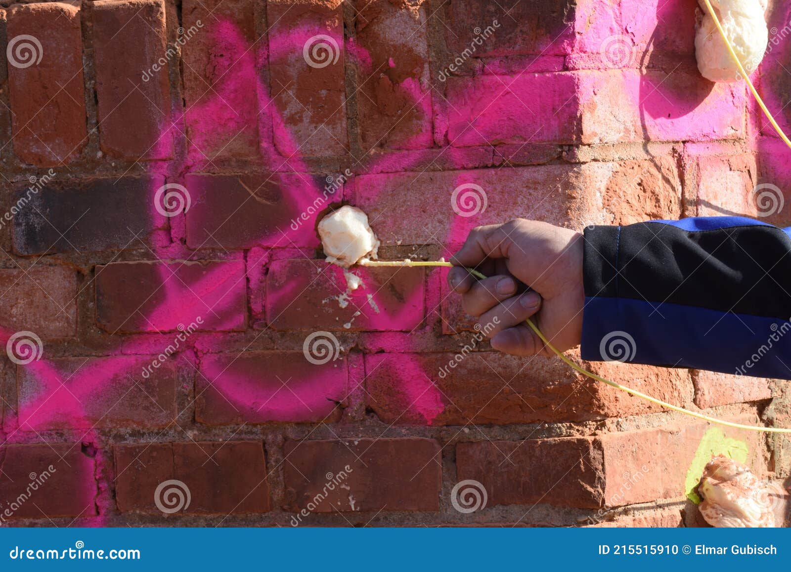 Preparing the Explosives before Blasting Stock Photo - Image of ...