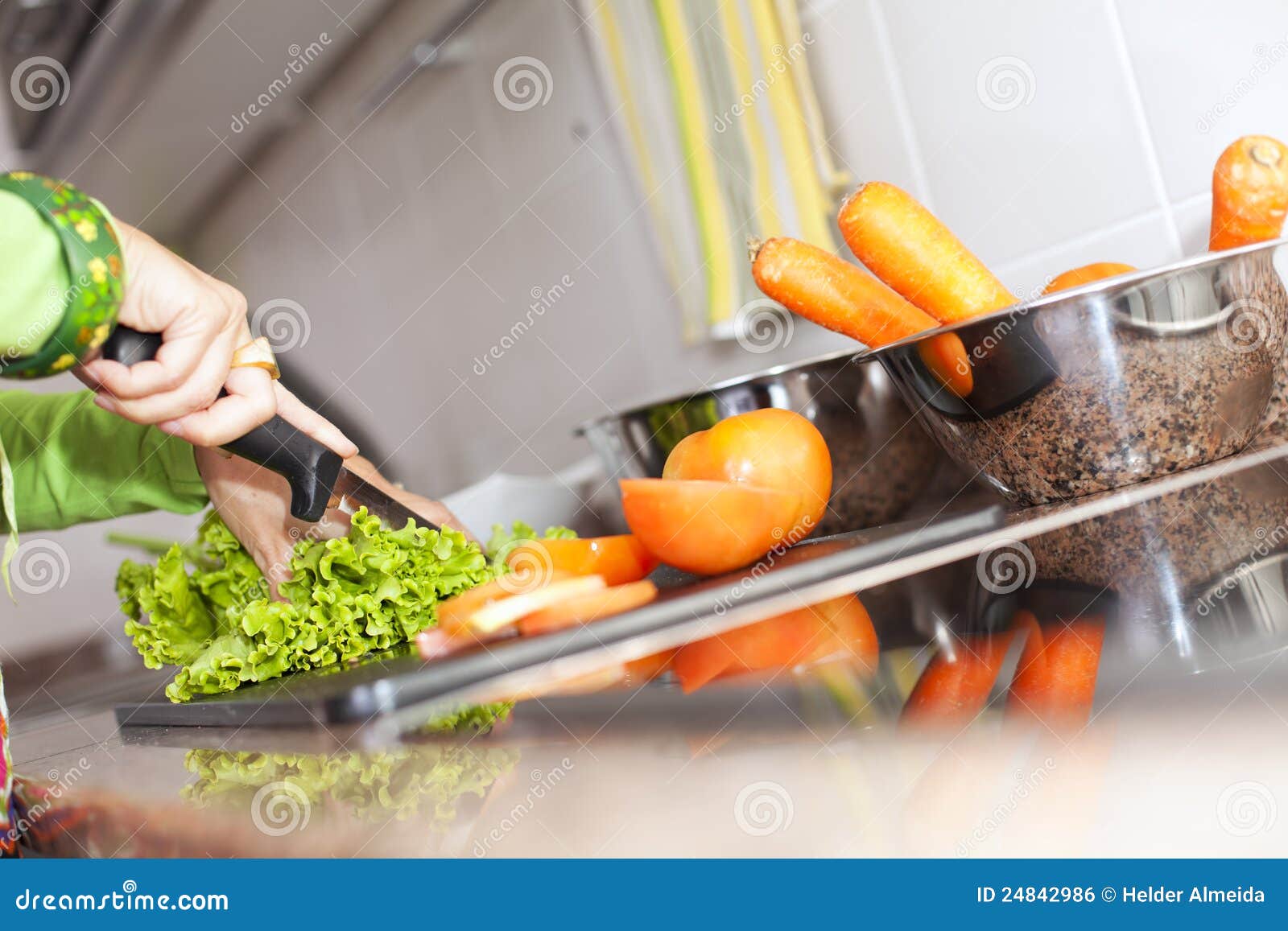 Preparing Food at the Kitchen Stock Photo - Image of homemade, food ...