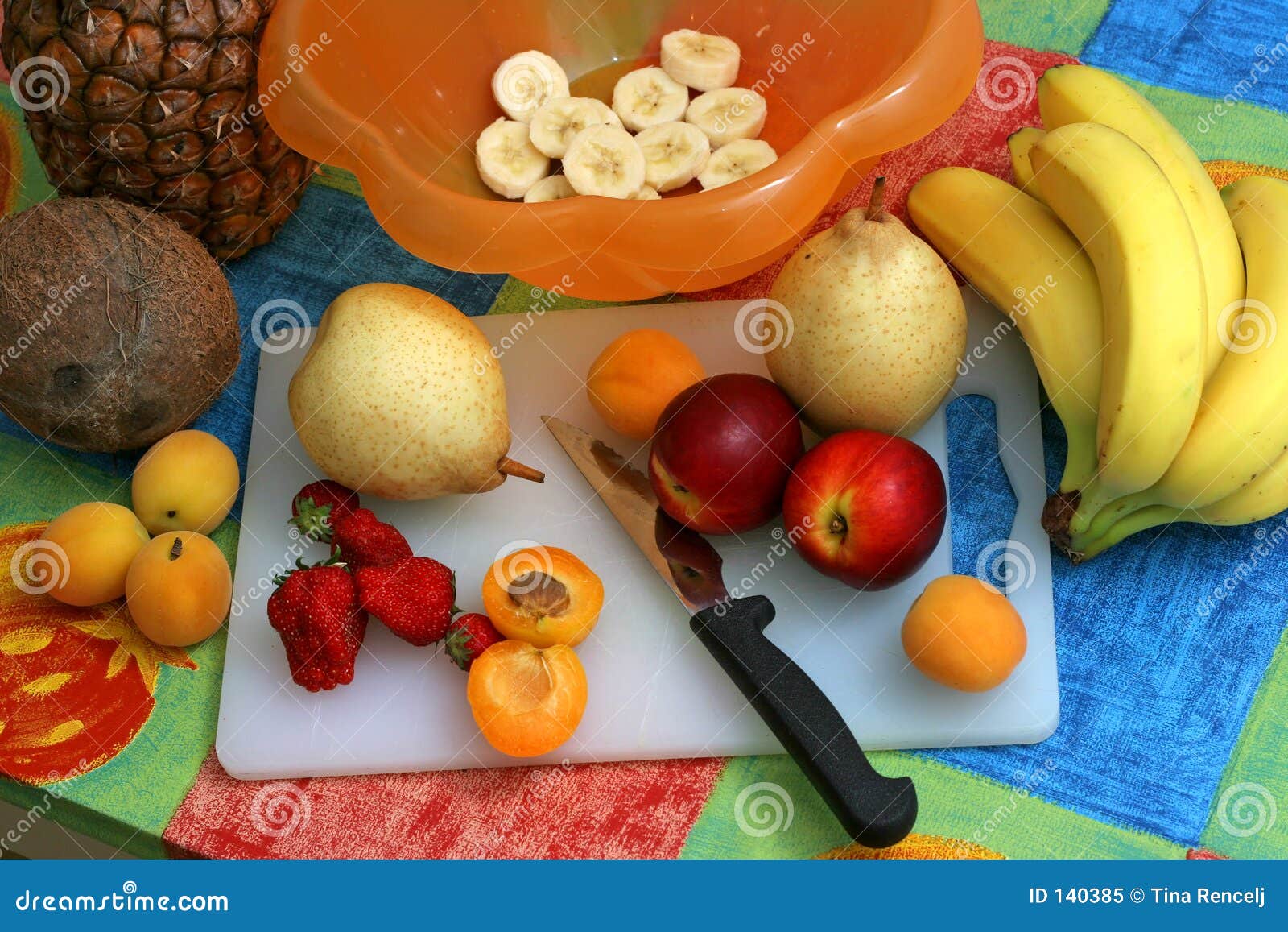 Preparing Fruit Salad I stock image. Image of juicy, nutrition - 140385