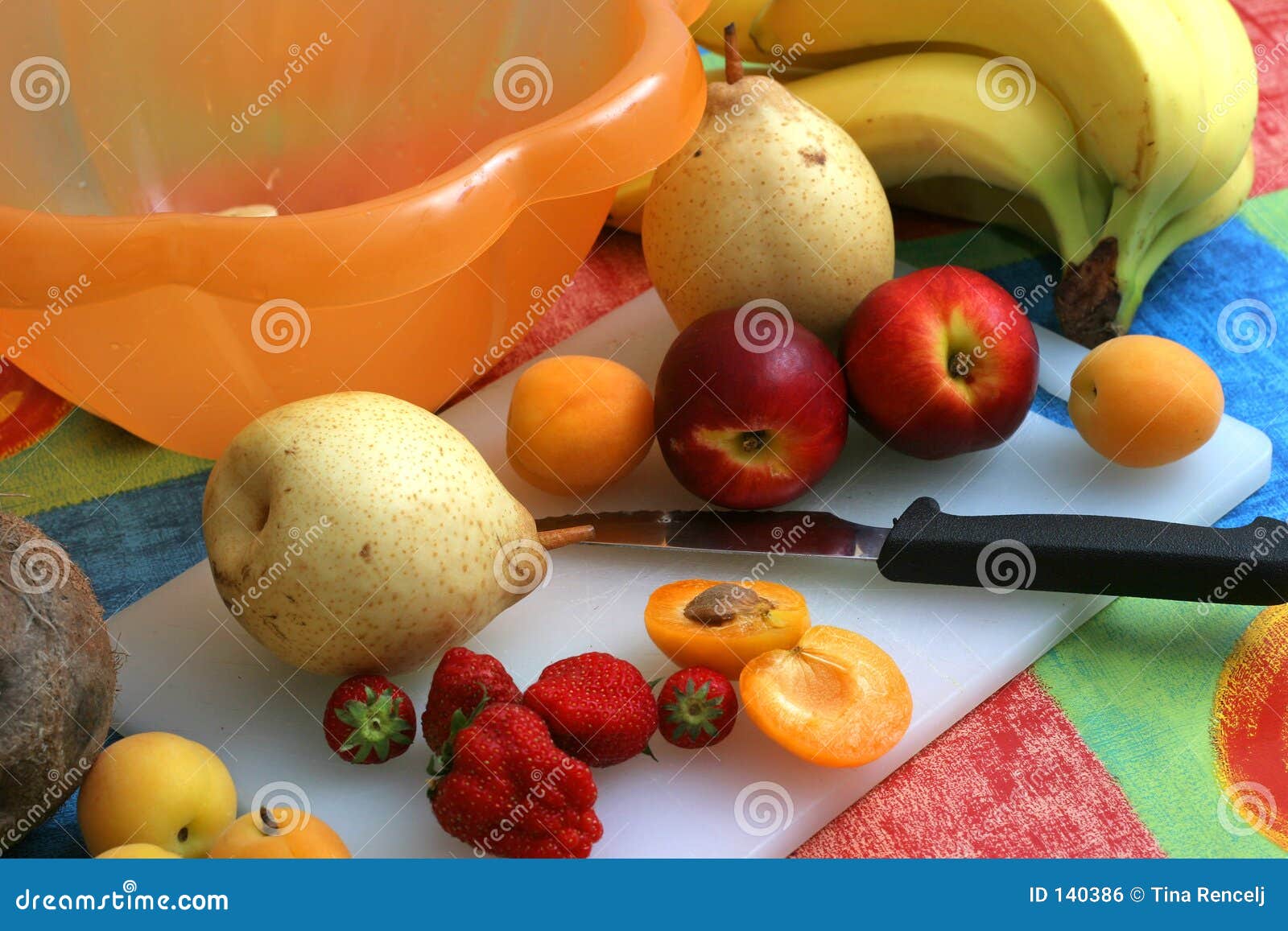 Preparing Fruit Salad I stock photo. Image of home, juicy - 140386