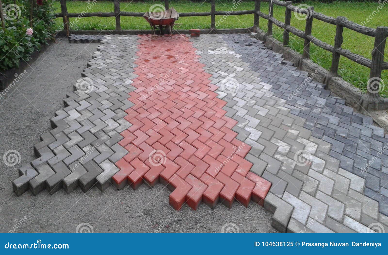 Laying Out Inter Lock Blocks Stock Image - Image of inter, lock: 104638125