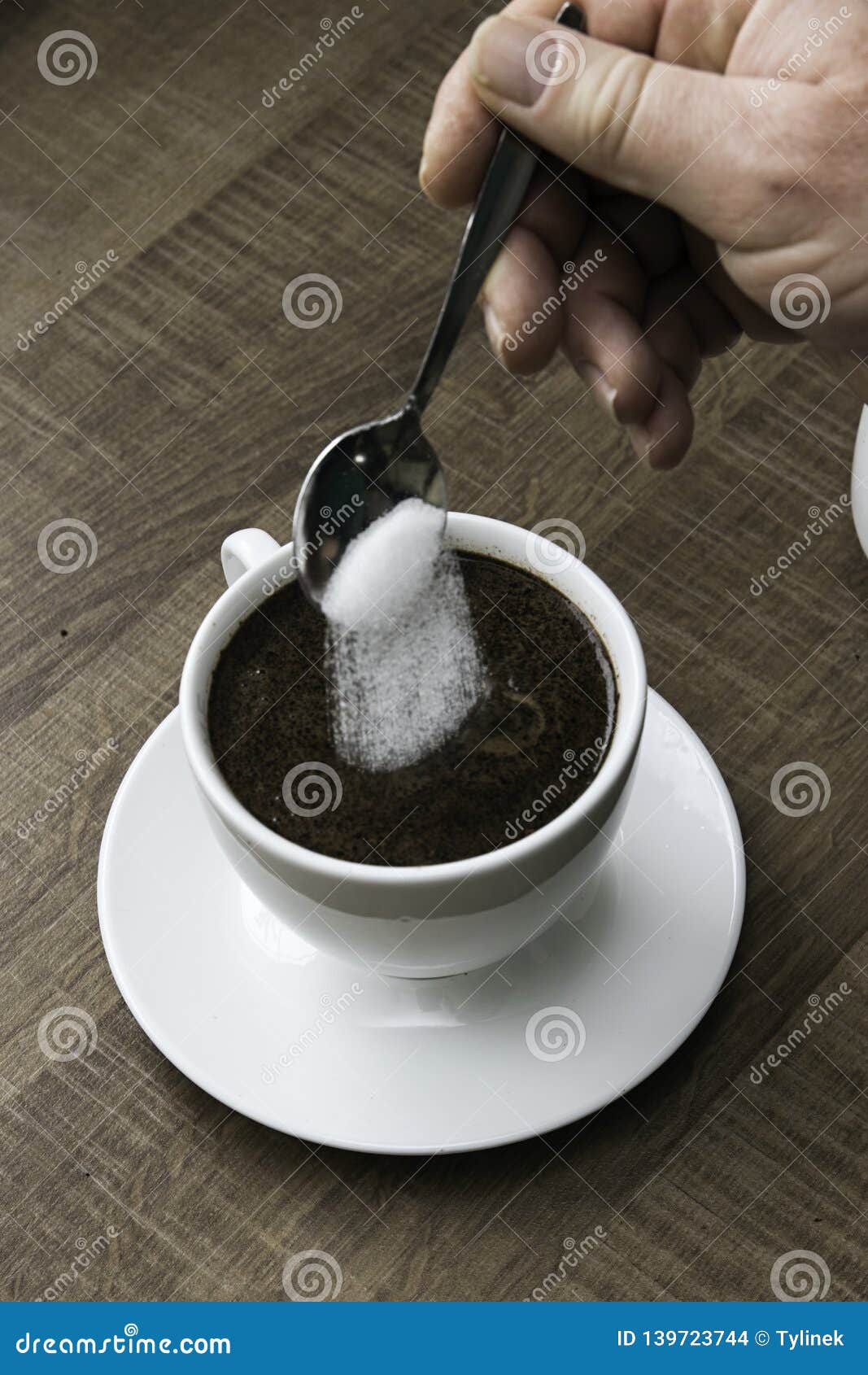Preparing hot coffee stock photo. Image of kettle, maker - 139723744