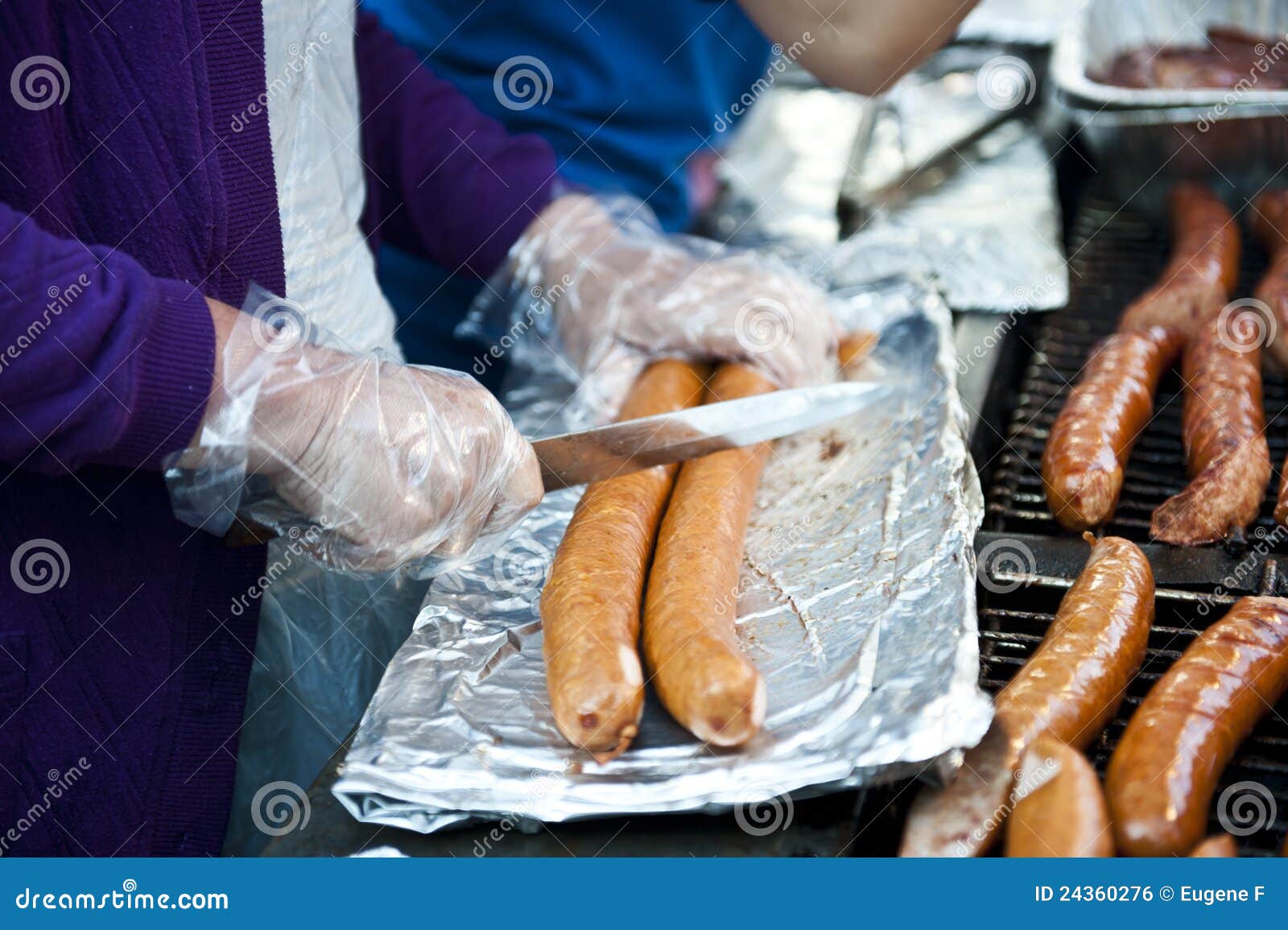 Preparing Hot Dogs stock photo. Image of selected, ready - 24360276