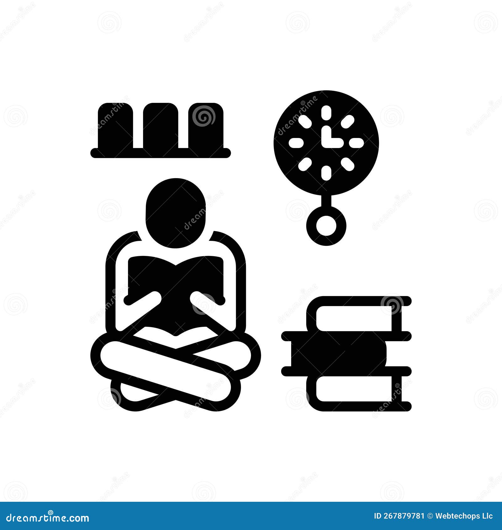 Black Solid Icon for Preparing, Prepration and Arrange Stock ...