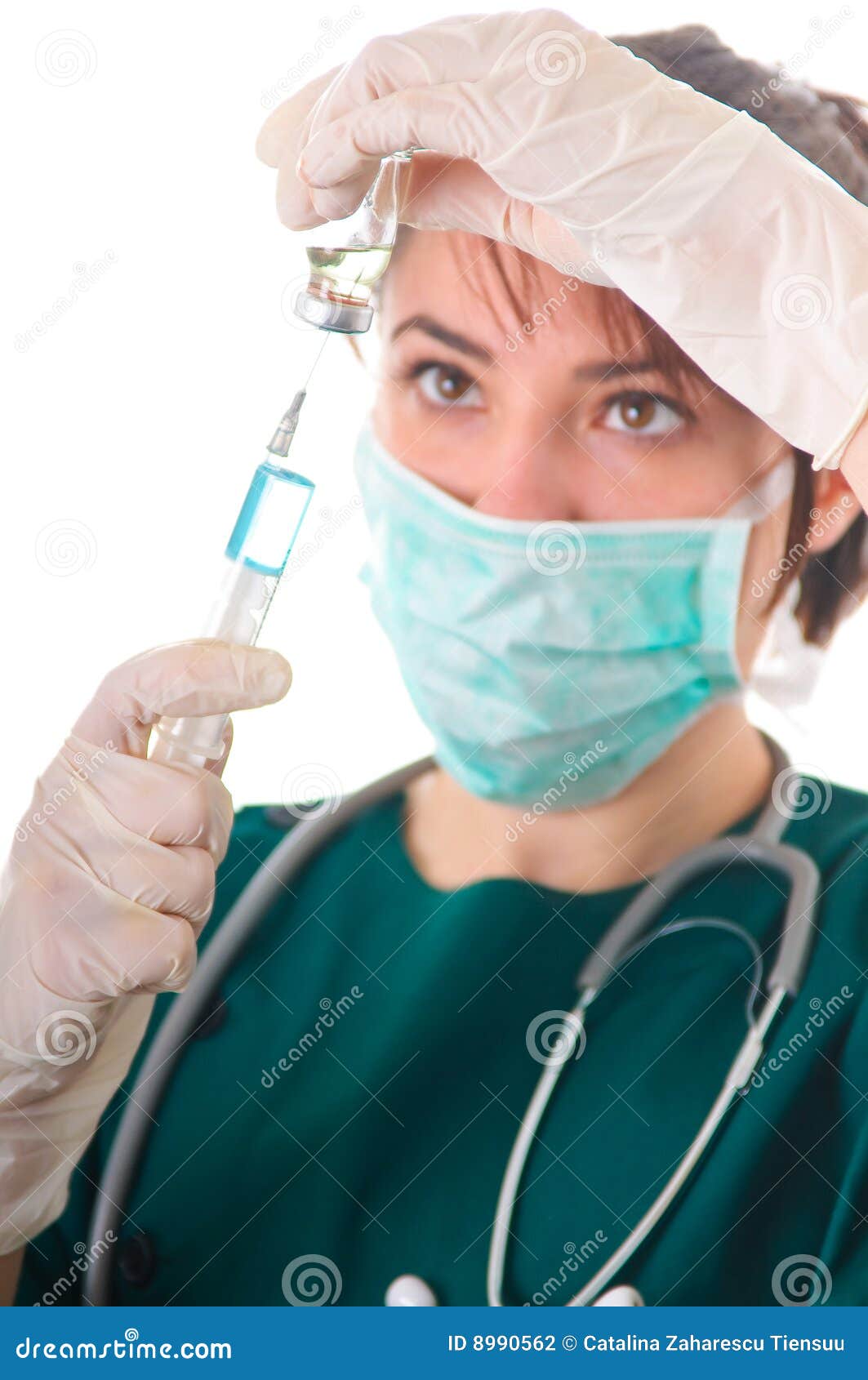 Preparing the injection stock photo. Image of filling - 8990562