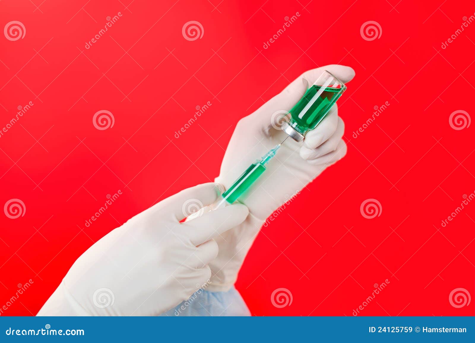 Preparing Injection, Hands in Sterile Gloves Stock Image - Image of ...