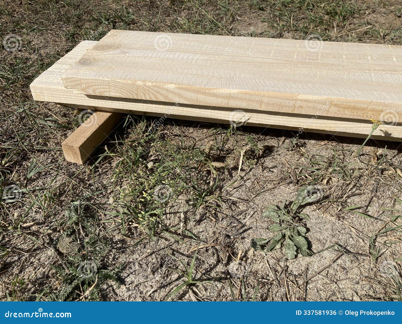 Preparing Lumber for Priming and Painting Stock Photo - Image of pine ...