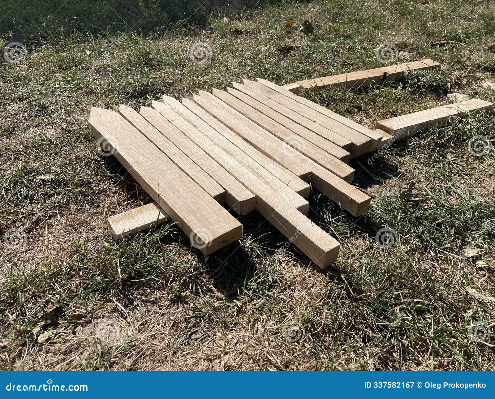 Preparing Lumber for Priming and Painting Stock Image - Image of ...