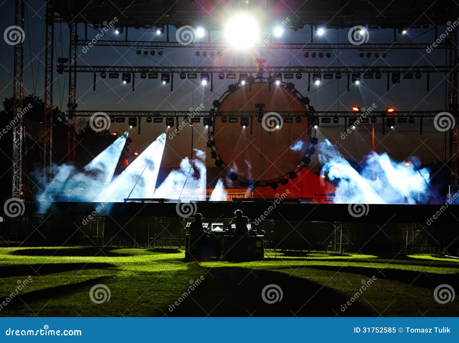 Preparing the Main Stage stock image. Image of scene - 31752585