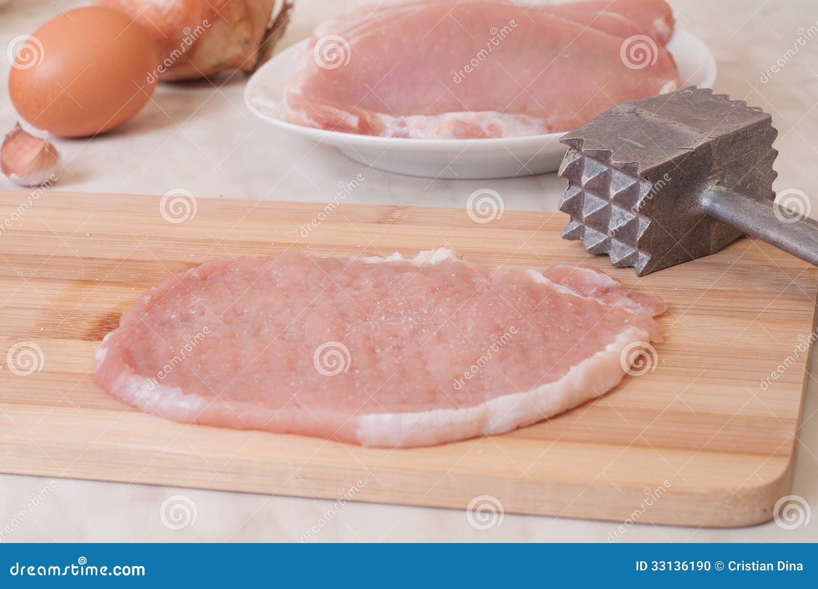 Preparing meat for cooking stock photo. Image of food - 33136190