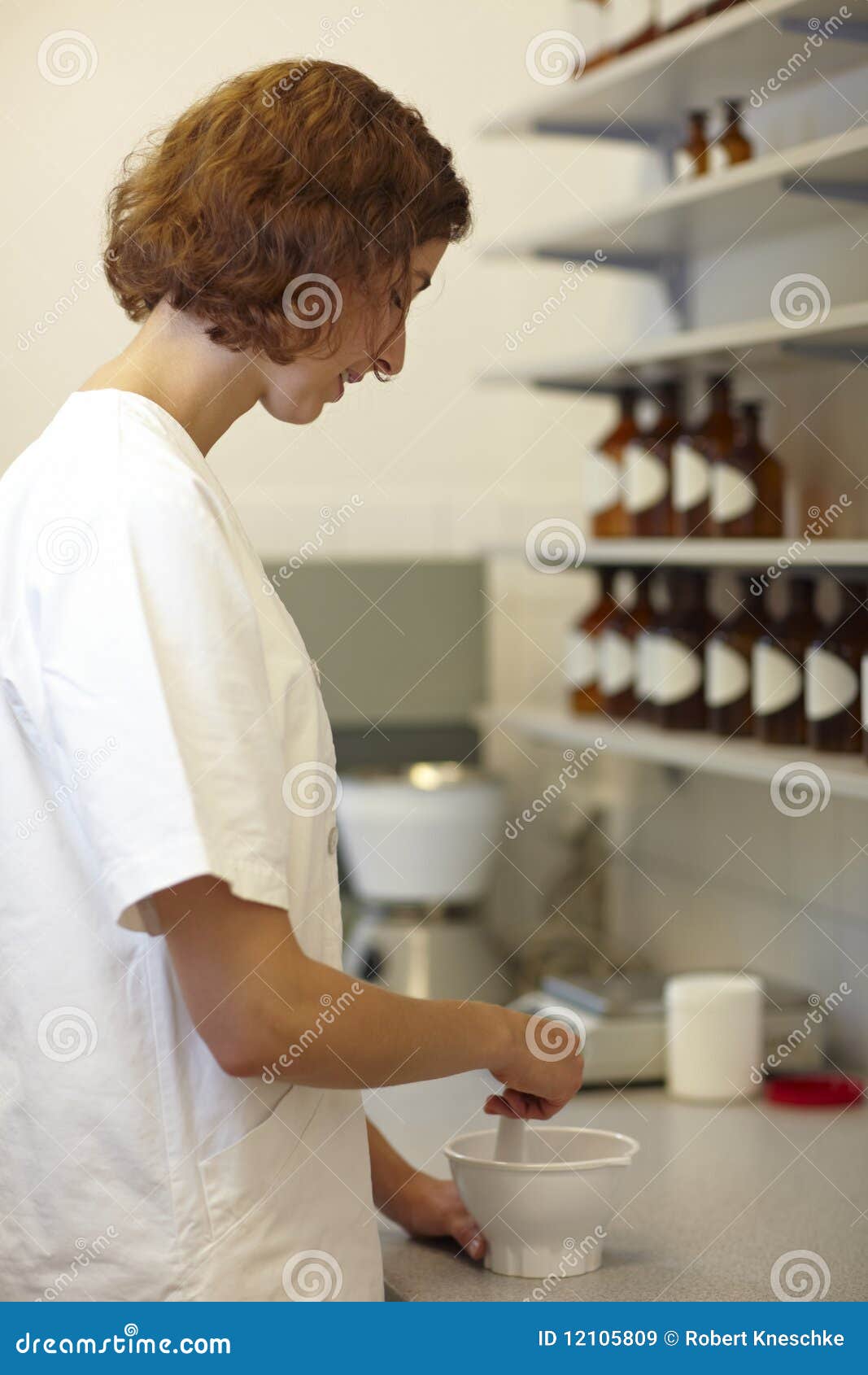 Preparing medication stock image. Image of european, produce - 12105809
