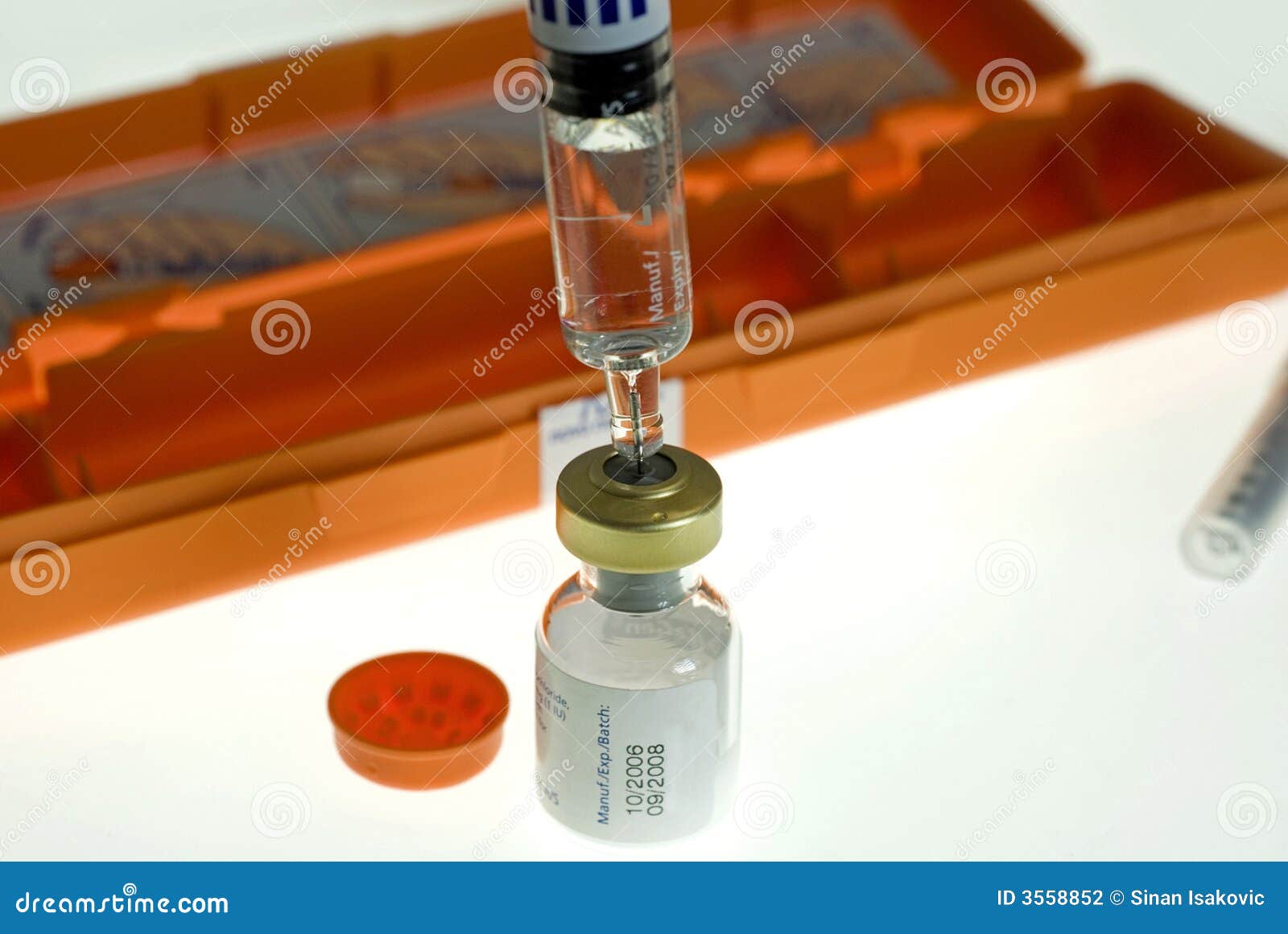 Preparing medicine stock photo. Image of clinical, focus - 3558852