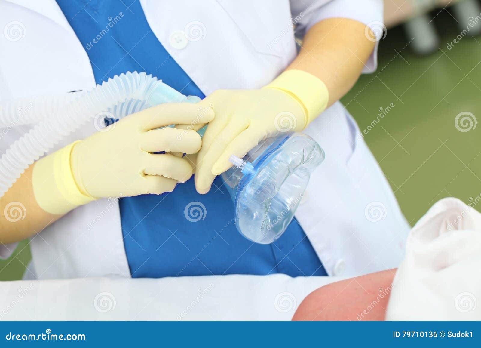 Preparing a Patient for Anesthesia Stock Photo - Image of disease ...