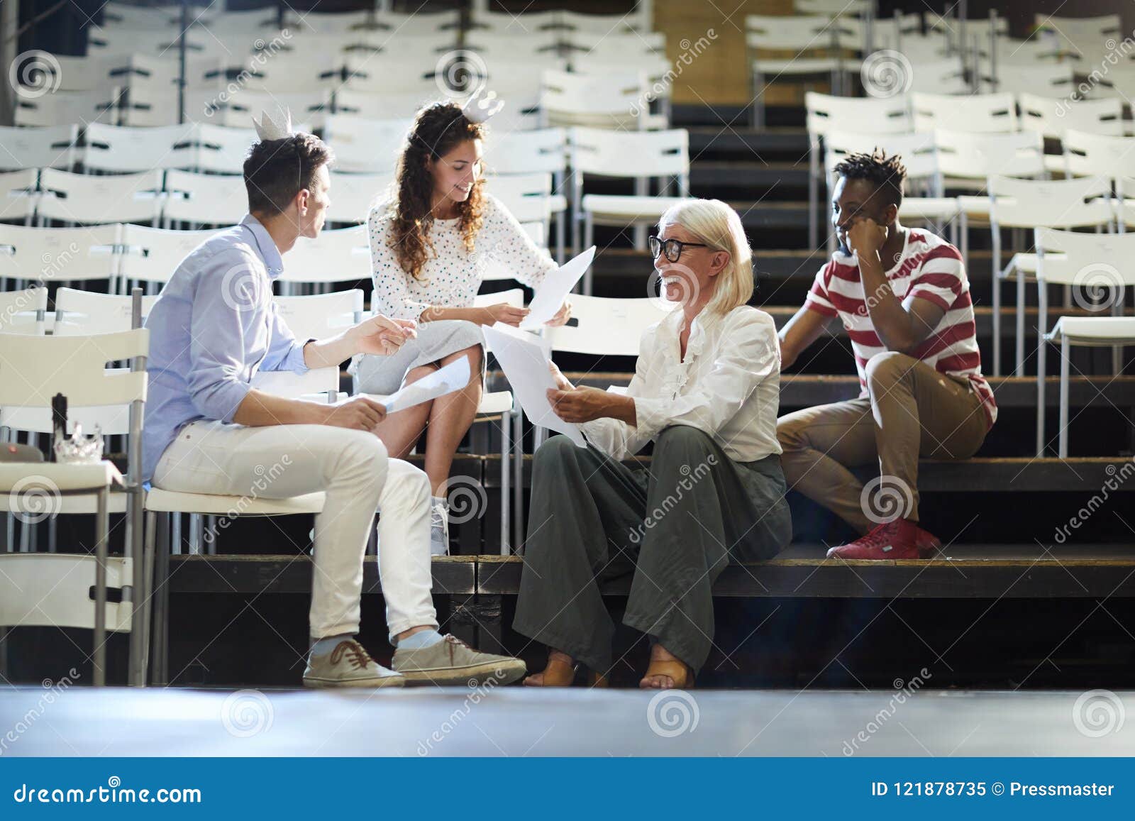 Preparing for performance stock image. Image of student - 121878735