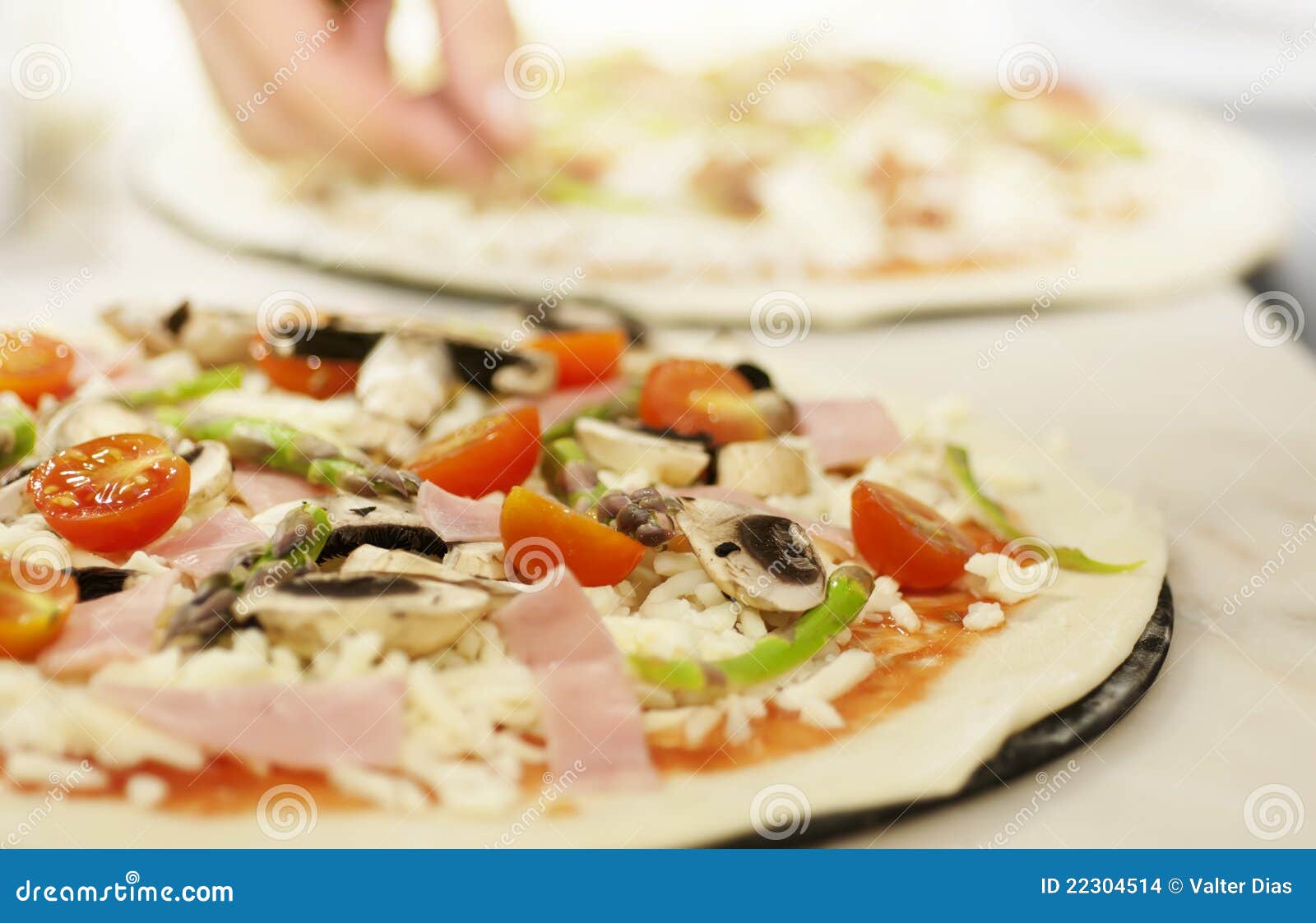 Preparing a Pizza stock photo. Image of lunch, tasty - 22304514