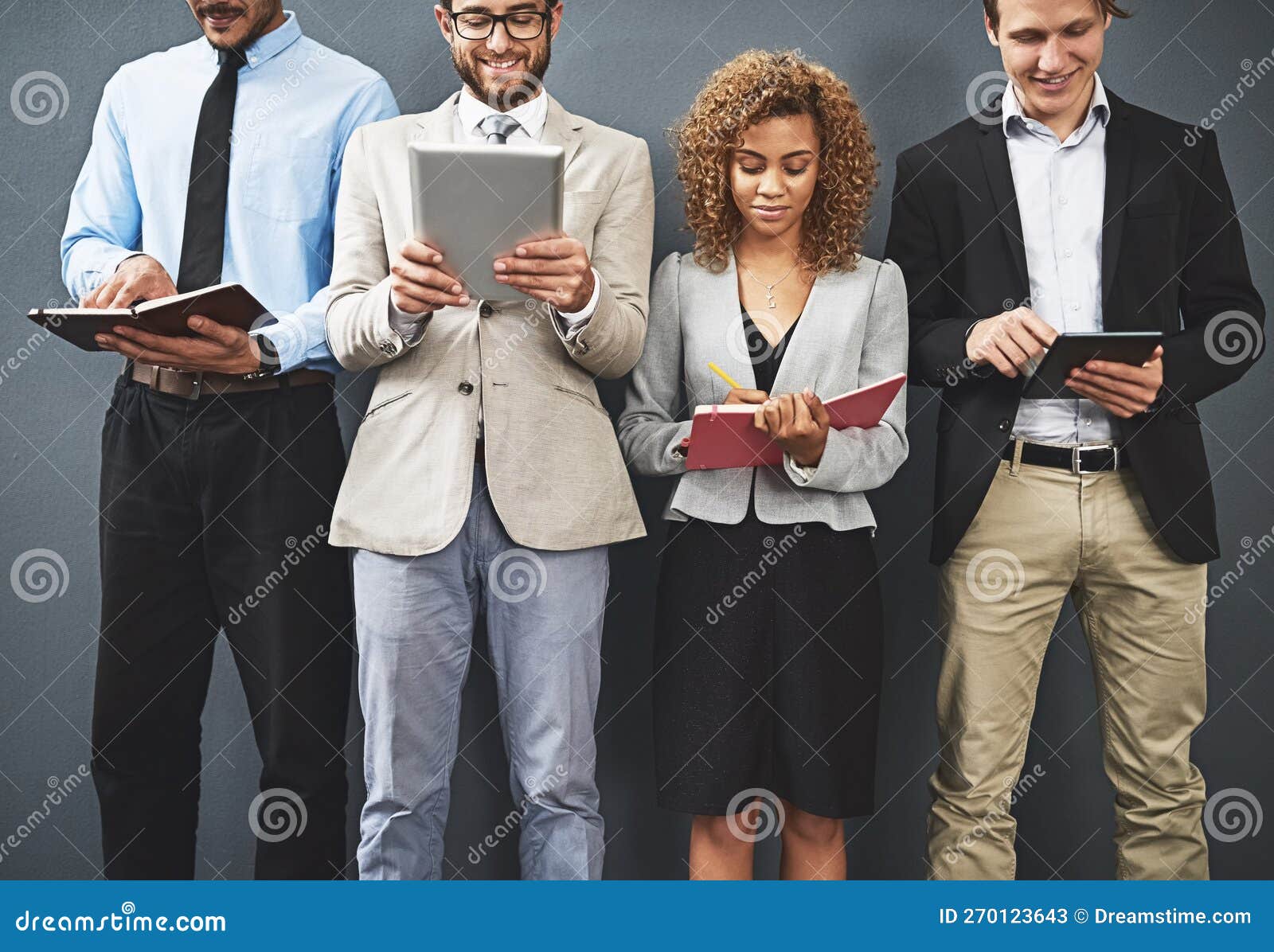 Preparing and Practising for Their Upcoming Interviews. a Group of ...