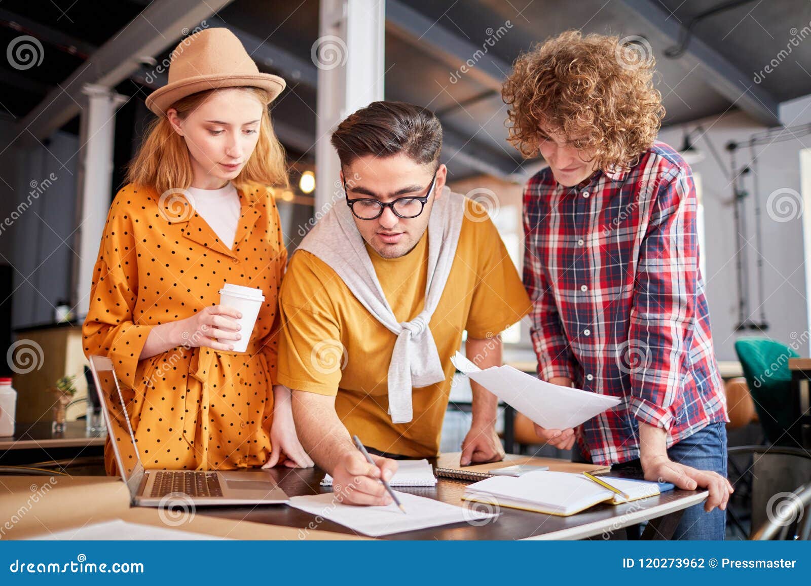 Preparing project stock photo. Image of explaining, profession - 120273962