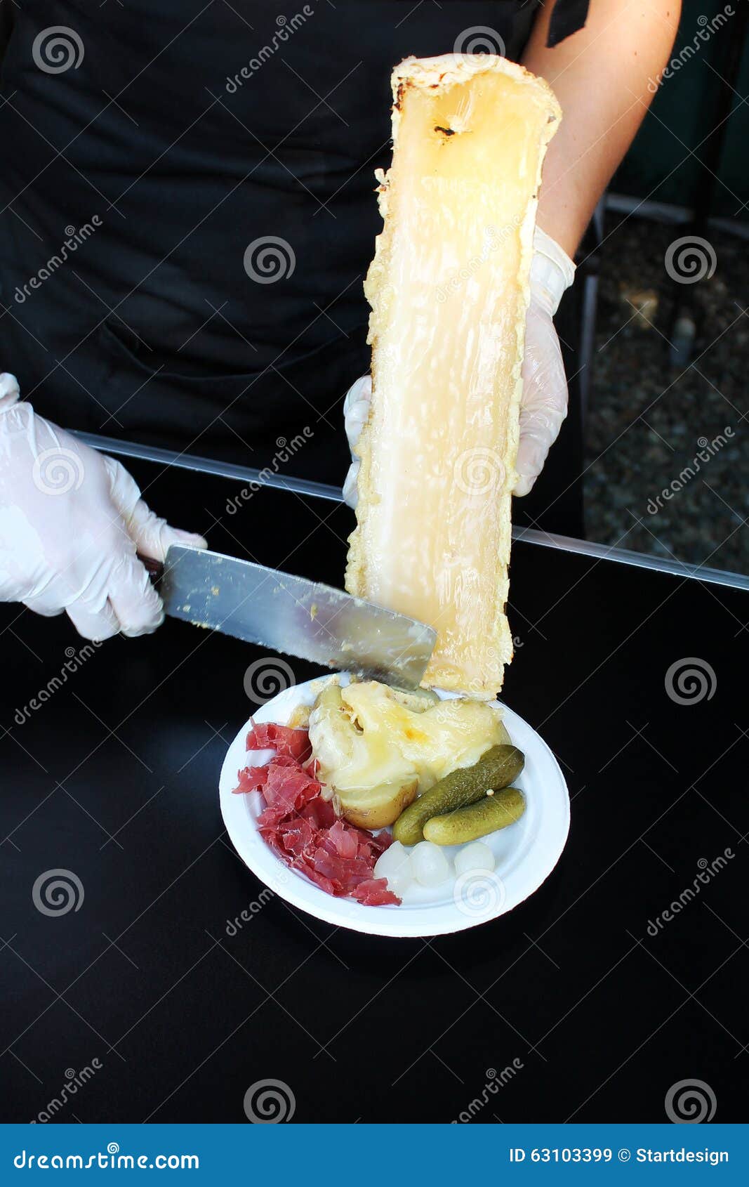 Raclette Cheese With Steel Cups On A White Background Royalty-Free ...