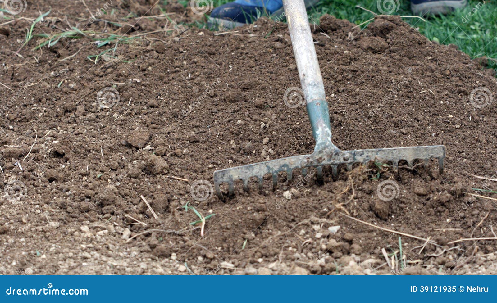 Preparing Soil for Planting Stock Image - Image of land, natural: 39121935