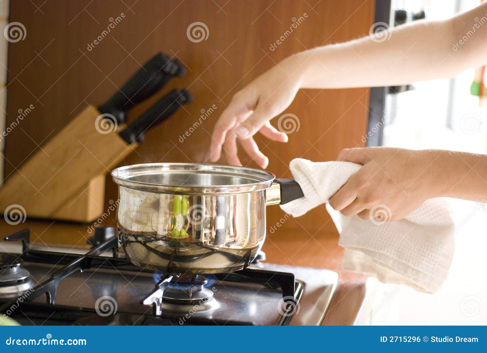 Preparing soup stock photo. Image of chef, arms, cooker - 2715296