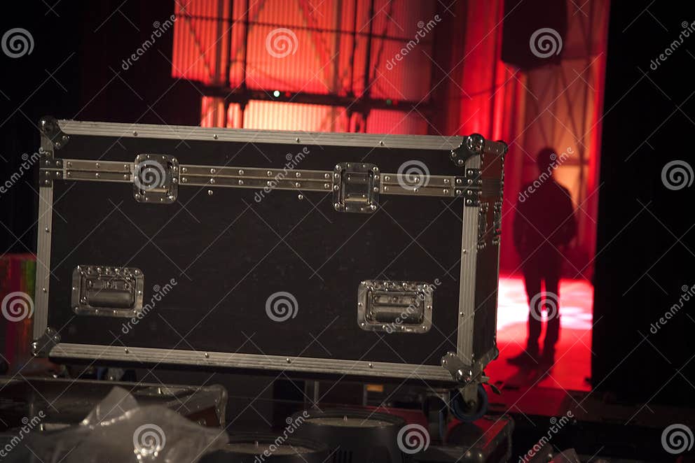 Preparing the Stage for a Concert Stock Image - Image of background ...