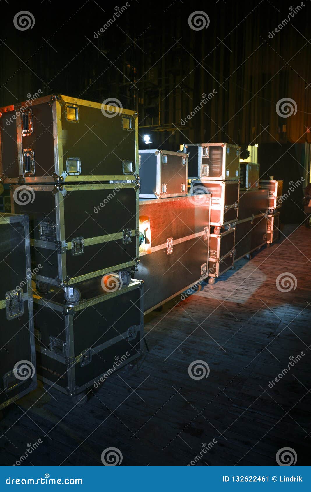 Preparing the Stage for a Concert Stock Image - Image of design ...