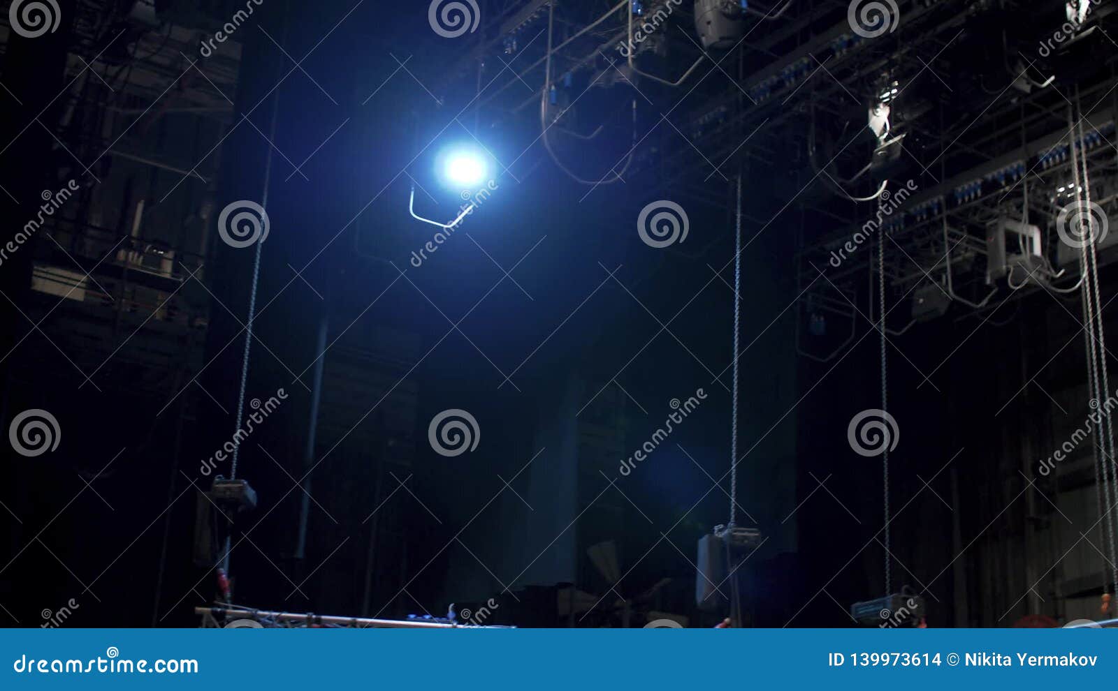 Preparing the Stage for a Concert in the Opera House Stock Footage ...