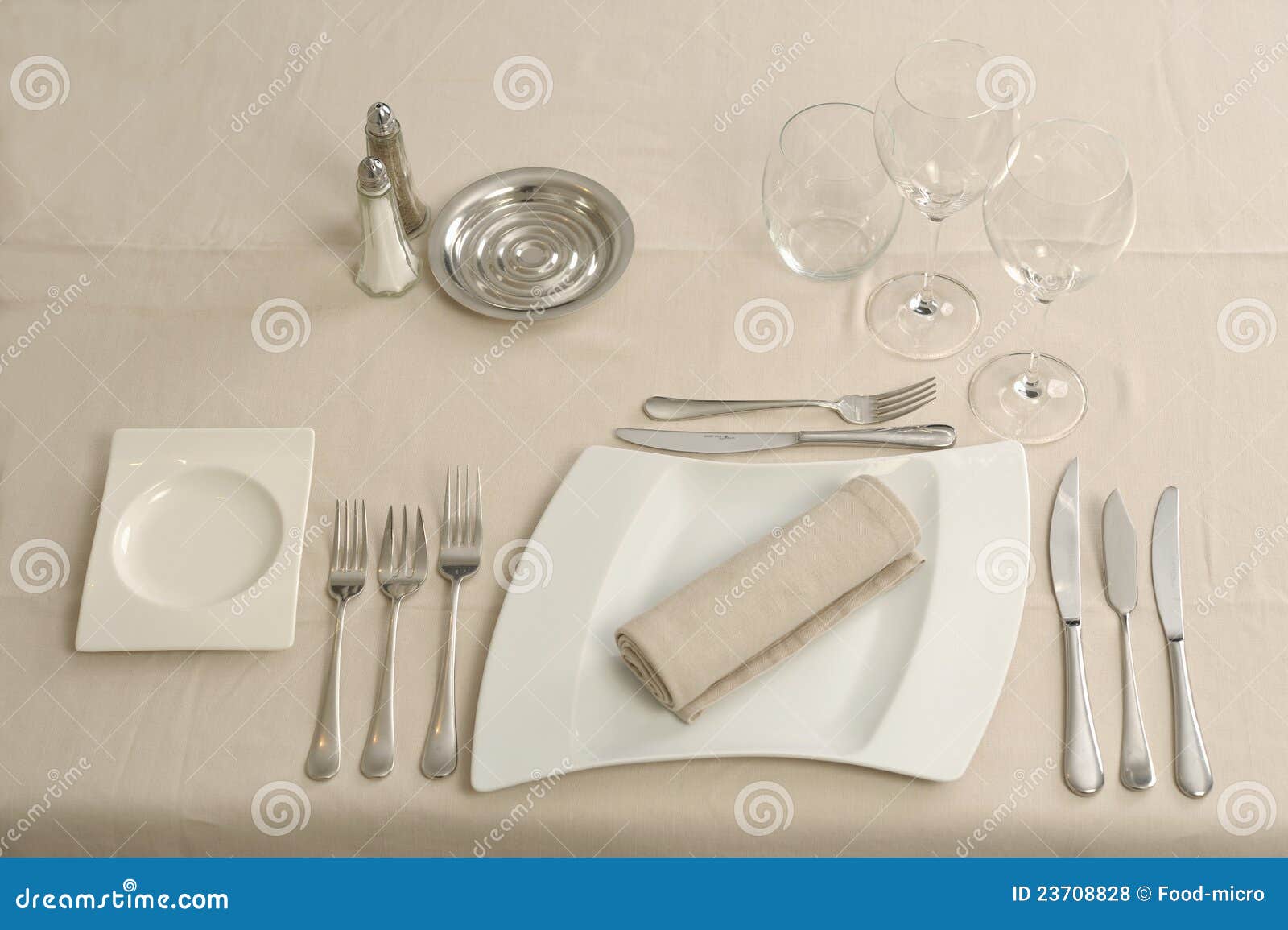 Preparing a Table in a Restaurant Editorial Stock Photo - Image of ...