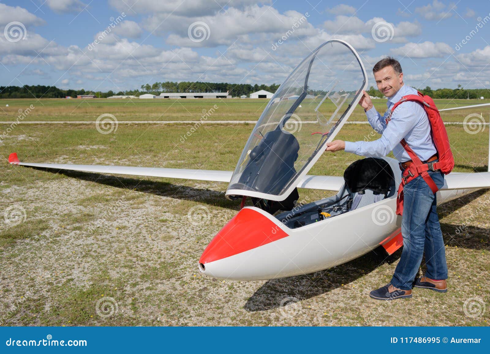 Preparing for the take-off stock image. Image of aircraft - 117486995