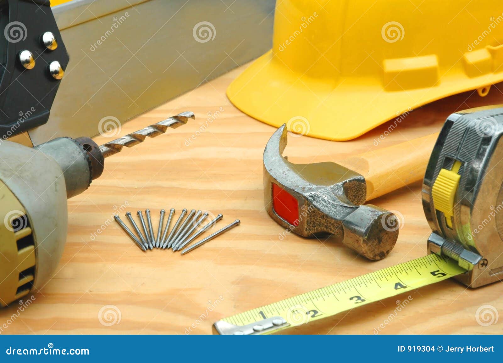 Preparing to Build stock photo. Image of carpentry, tape - 919304