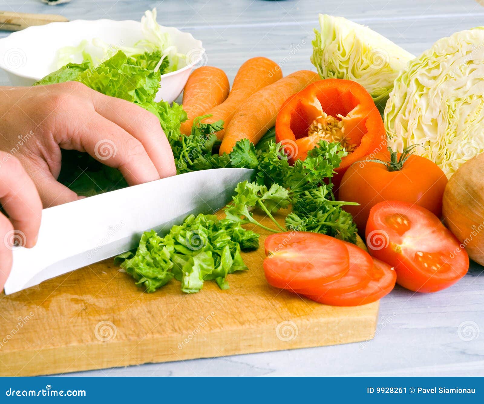 Preparing vegetable salad stock image. Image of cook, knife - 9928261 Preparing vegetable salad stock image. Image of cook, knife - 9928261