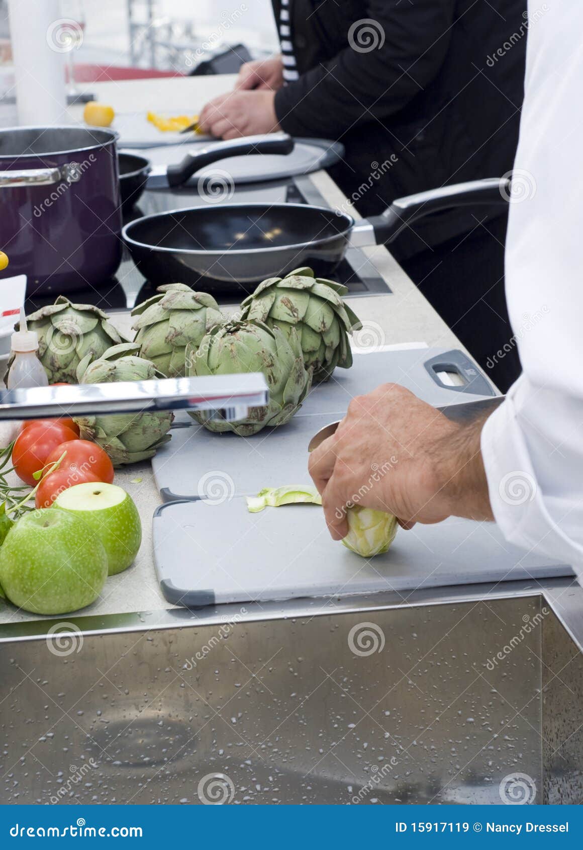 Preparing vegetables stock image. Image of hand, hold - 15917119