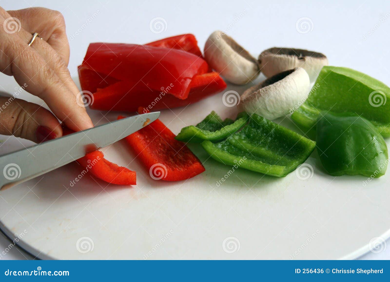 Preparing vegetables stock photo. Image of peppers, cook - 256436