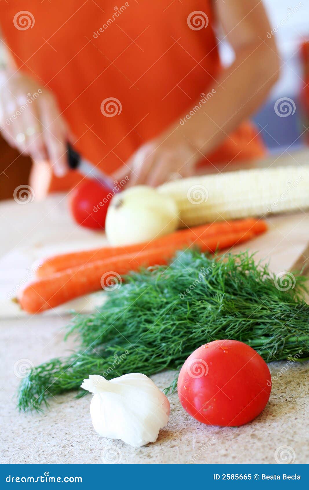 Preparing vegetables stock image. Image of carrot, cooking - 2585665