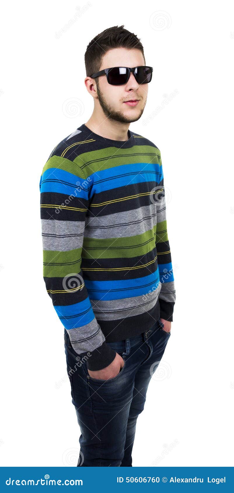 Preppy man with sunglasses stock photo. Image of charming - 50606760