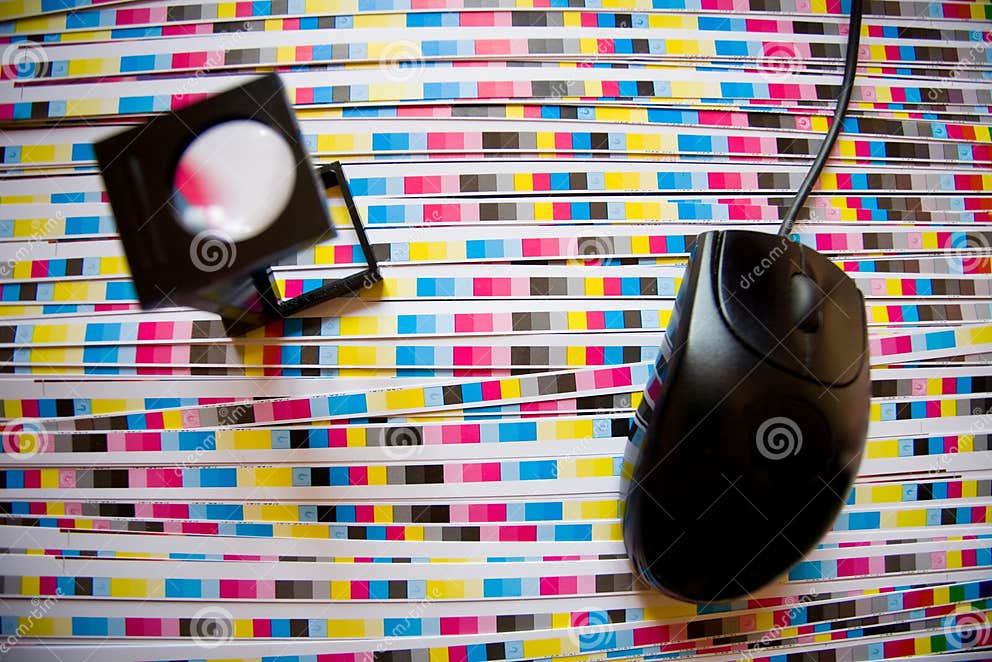 Prepress Color Management and Print Production Stock Image - Image of ...