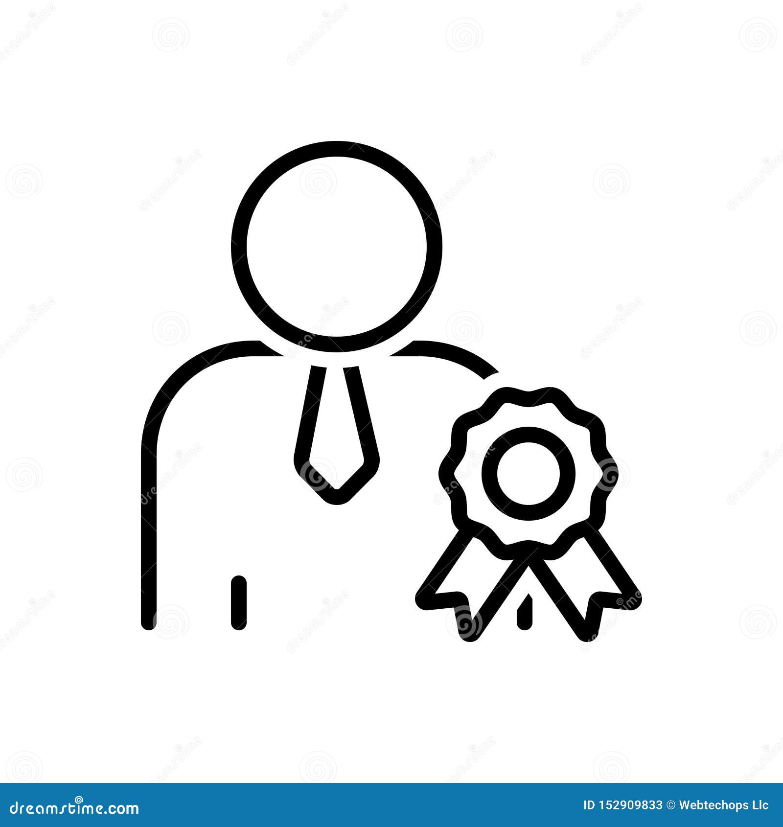 Black Line Icon for Prequalified, Pre Screened and Short Stock Vector ...