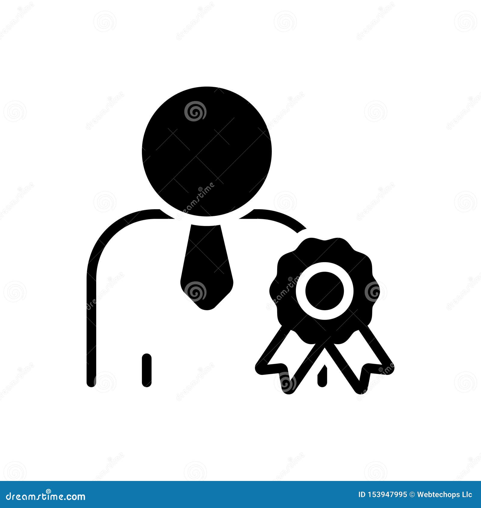 Black Solid Icon for Prequalified, Pre Screened and Short Stock Vector ...