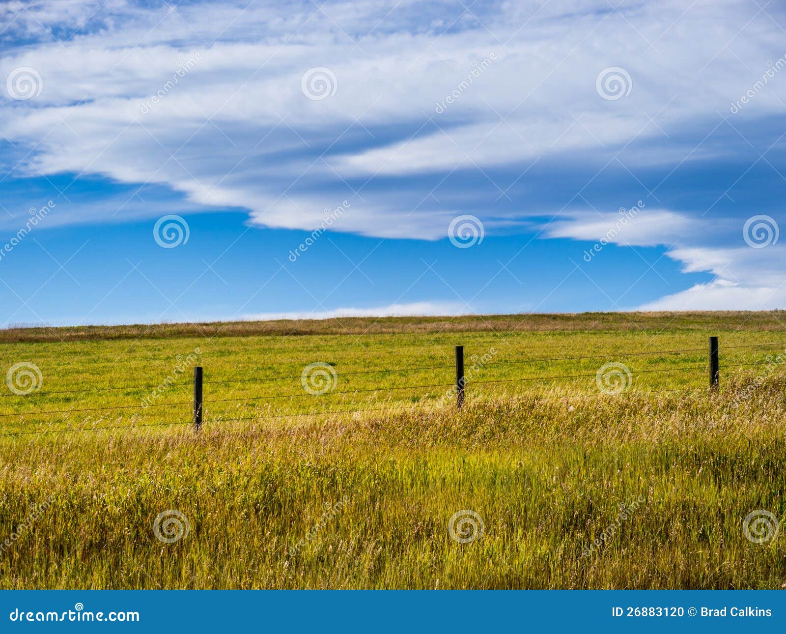 Preria krajobraz zdjęcie stock. Obraz złożonej z gospodarstwo - 26883120