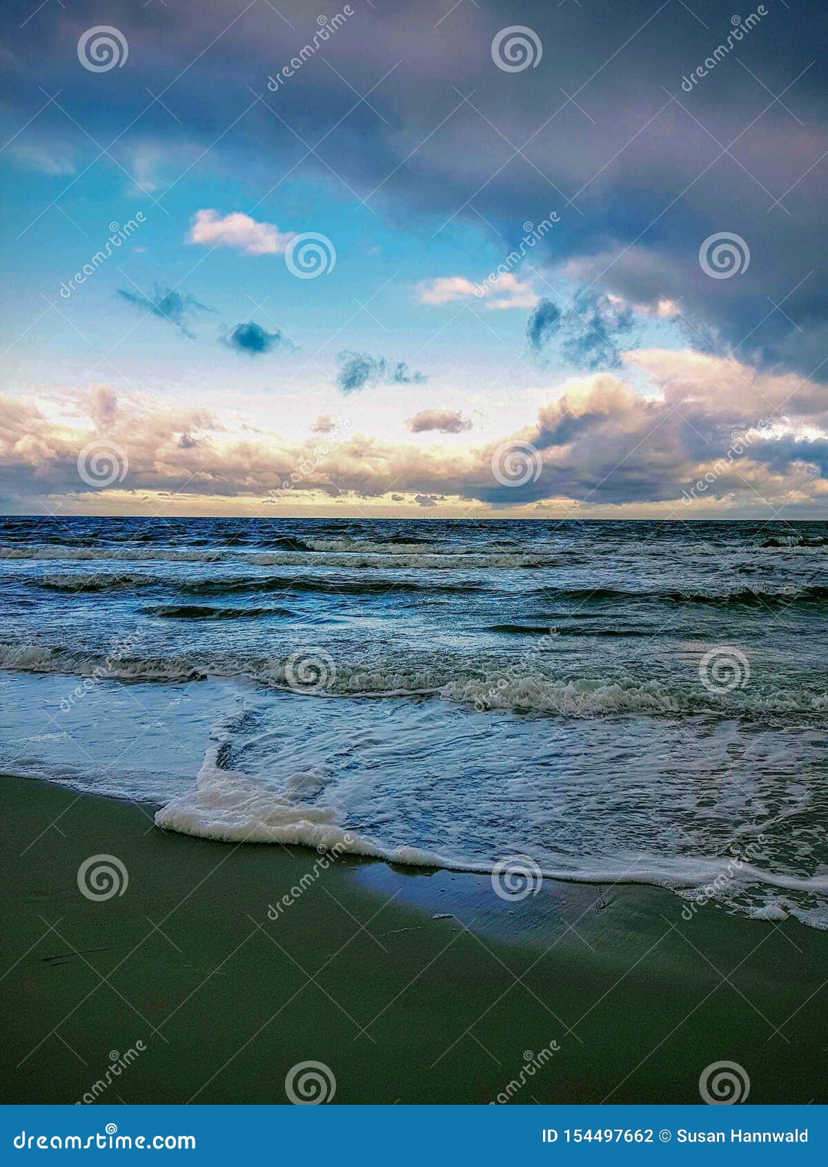 Perfect beach. Prerow stock photo. Image of coast, clouds - 154497662
